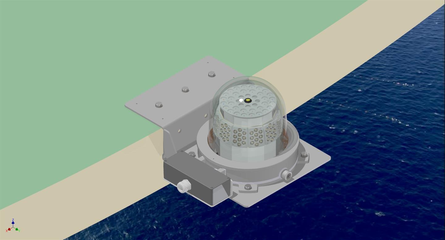 HMS Helideck Monitoring System Repeater Status Lights