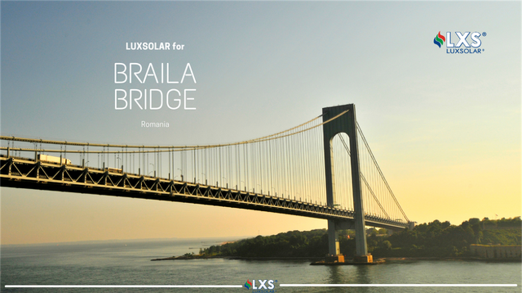 BRAILA BRIDGE ON THE DANUBE